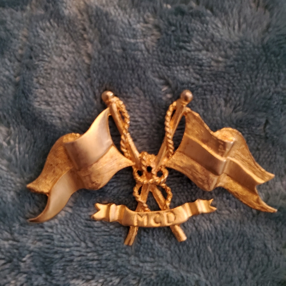 Vintage Mcd Under Two Flags Pin - Gem